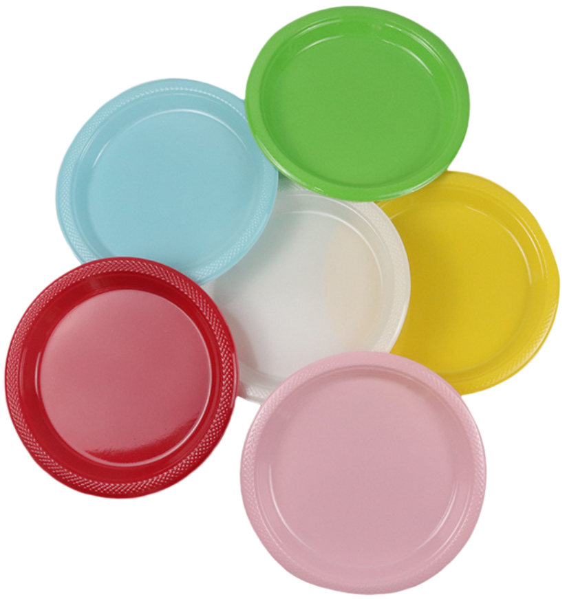 Ecopraha Platos plásticos de Colores - Ecopraha