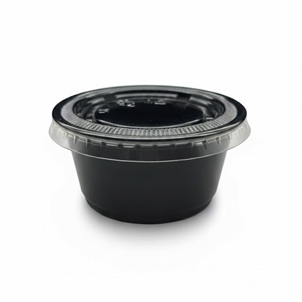 Ecopraha POCILLO DEGUSTACIÓN NEGRO 2 OZ CON TAPA - Ecopraha